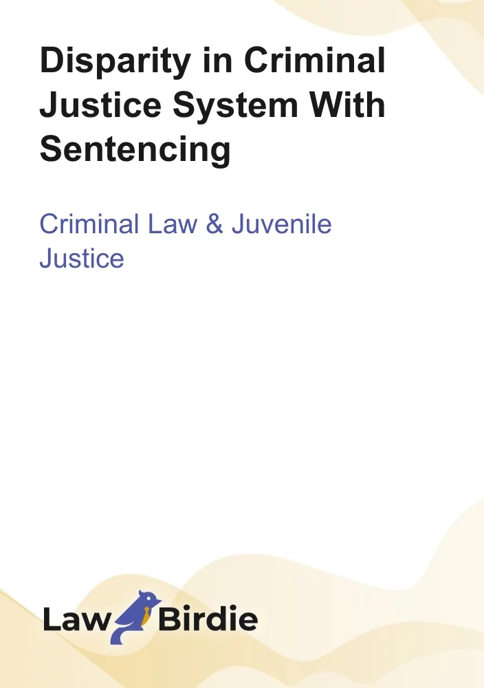 Sentencing Disparity